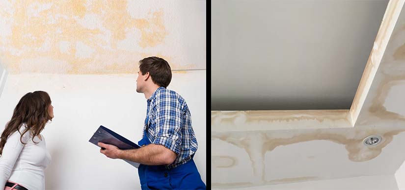 How to Properly Inspect Your Ceiling for Signs of Water Damage and Slab ...